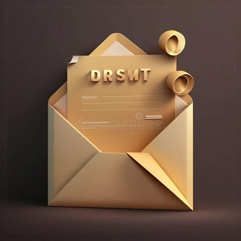 3D Letter with Completed Task Stock Illustration - Illustration of ...