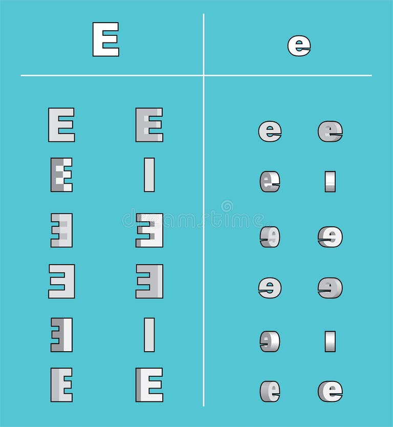 Lower Case Letters E 3d Stock Illustrations – 7 Lower Case Letters E 3d ...
