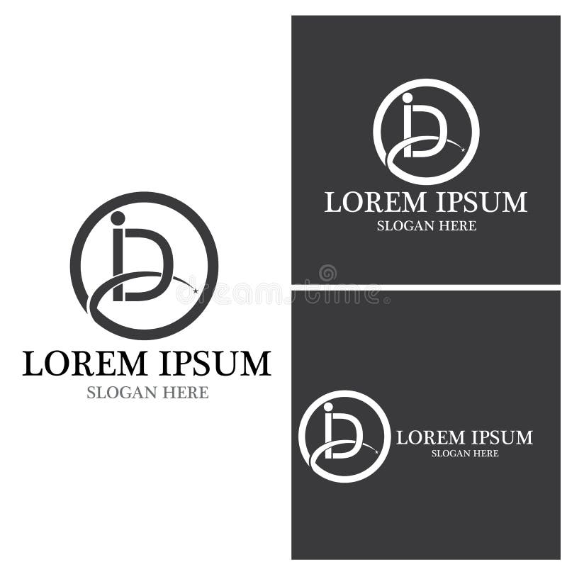 D Letter Icon and Symbol Vector Stock Illustration - Illustration of ...