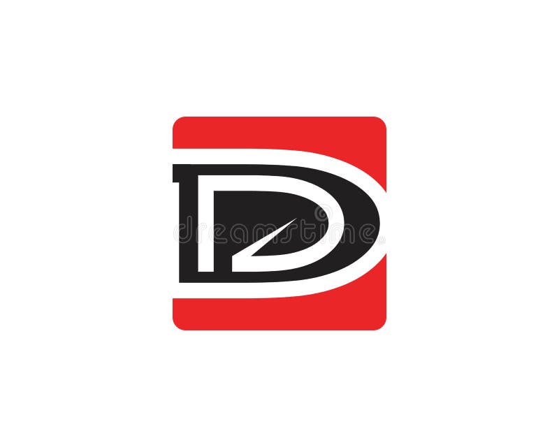 D Letter Icon and Symbol Vector Template Stock Illustration ...