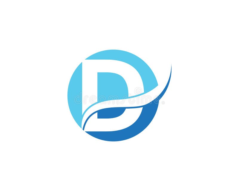 D Letter Icon and Symbol Vector Template Stock Illustration ...