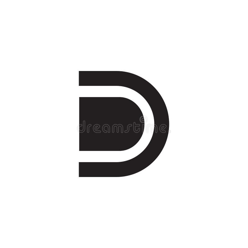 D Letter Initial Logo Design Vector Template Stock Vector ...