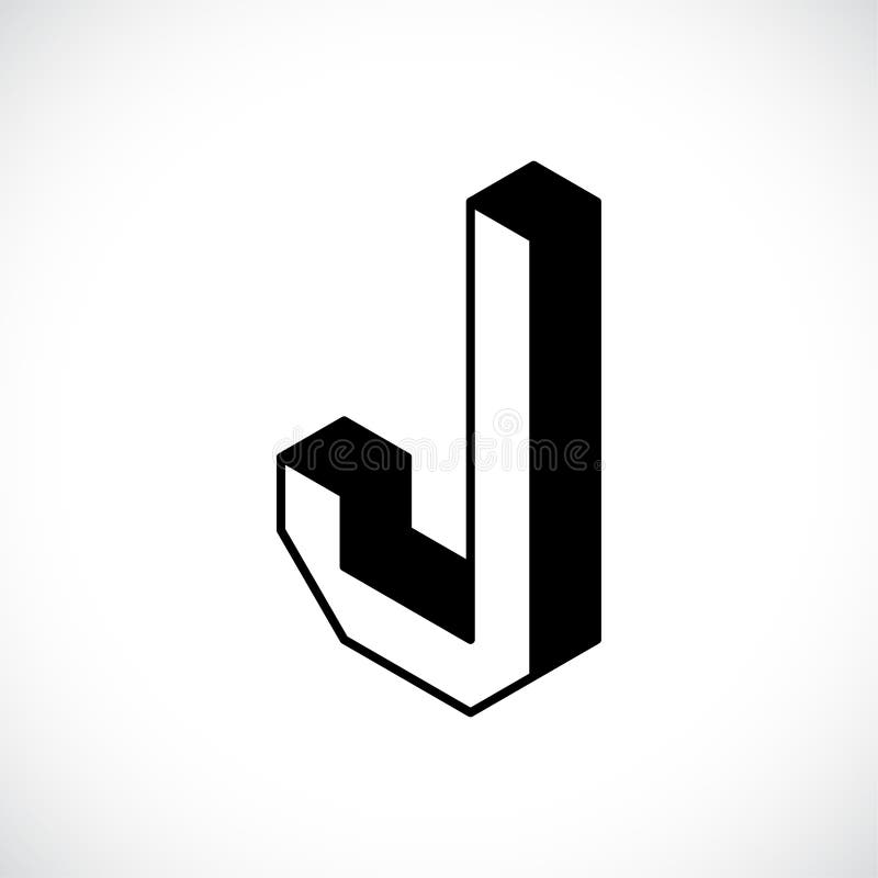 3d Letter J Logo Icon Design Template Element Stock Vector ...