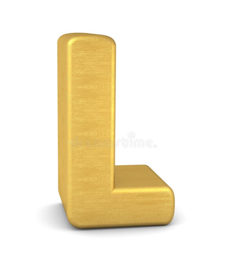 Gold 3d Letter L Stock Illustrations – 450 Gold 3d Letter L Stock ...