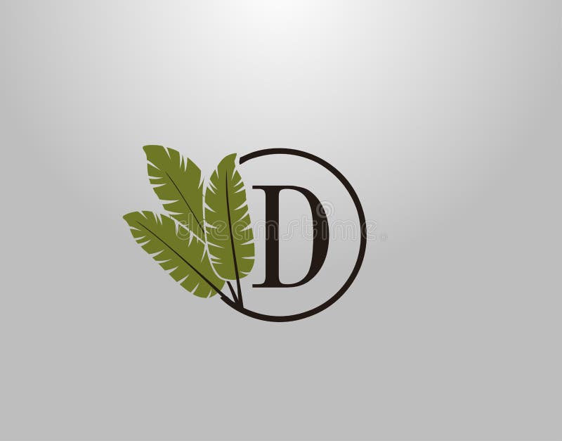 Letter D Logo Nature Concept Stock Illustrations – 1,642 Letter D Logo ...