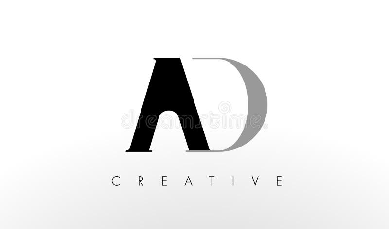A D Letter Logo Design. Creative AD Letters Icon Stock Vector ...
