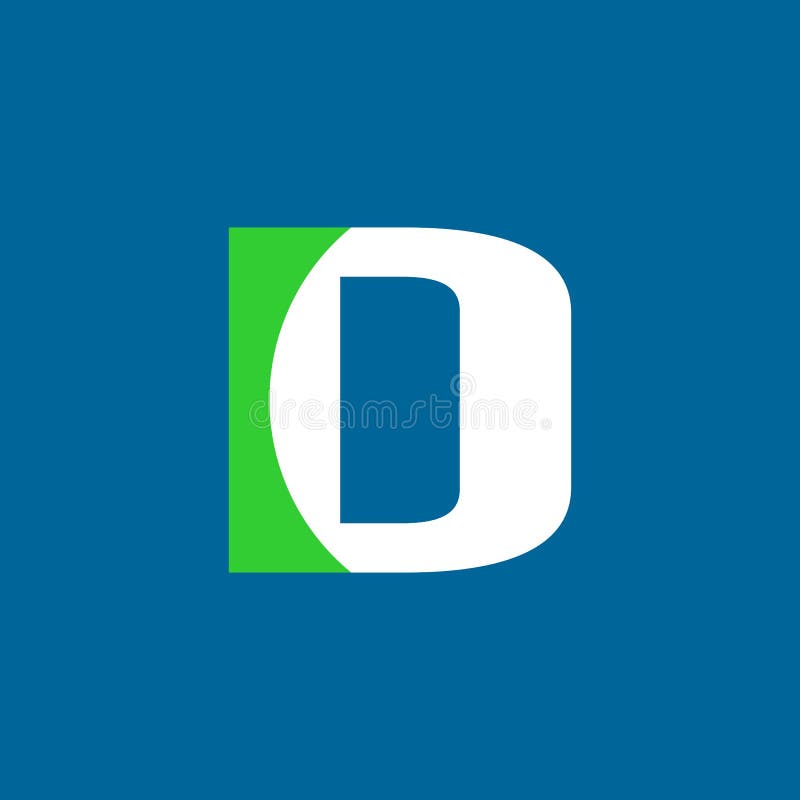 D Letter Logo Vector Illustration. D Lettermark Simple Iconic Logo ...