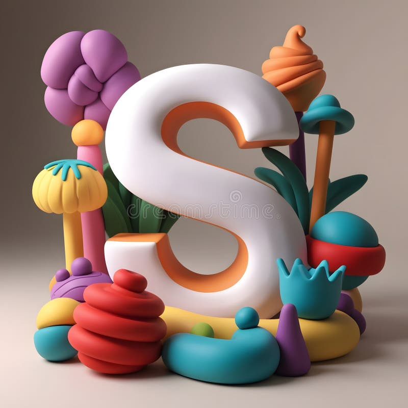 S Letter Objects and Animals Including Sheep, Sun, Snake, Shark, Star ...