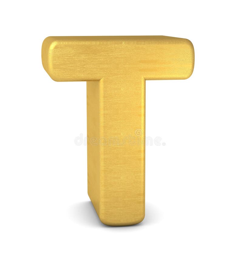 Gold 3d Letter T Stock Illustrations – 439 Gold 3d Letter T Stock ...
