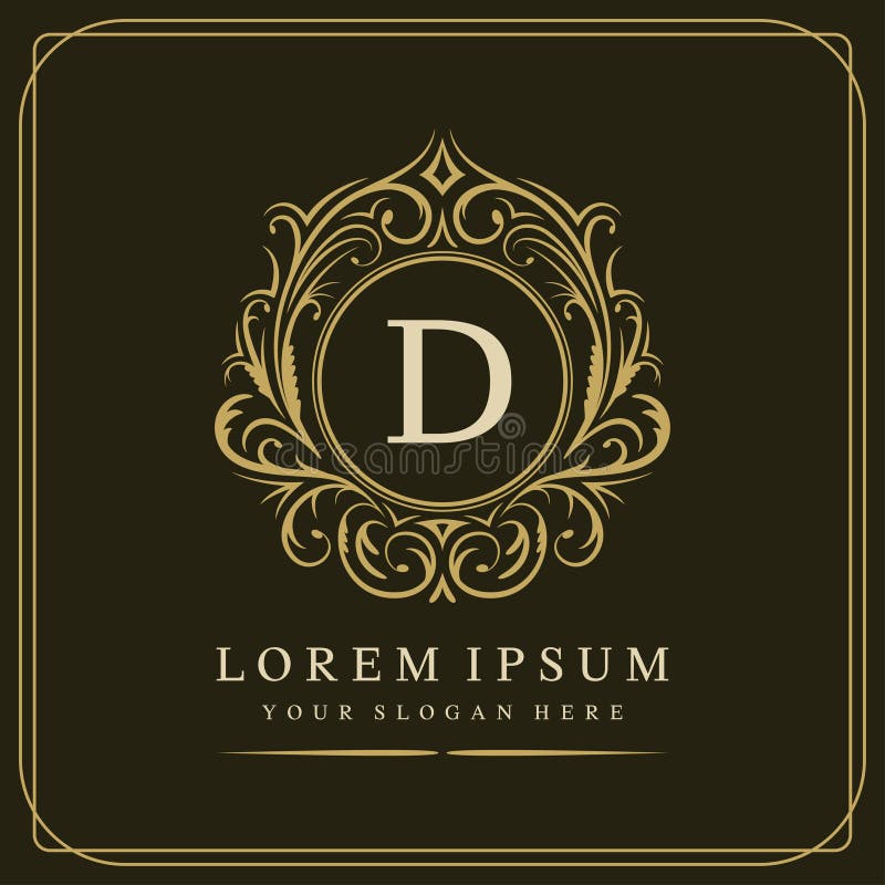 D Border Ornamental Stock Illustrations – 195 D Border Ornamental Stock ...