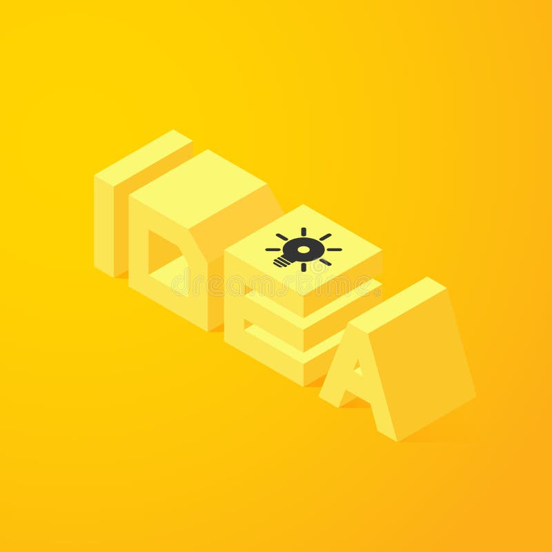 Lettering idea with brain stock vector. Illustration of hand - 162798264