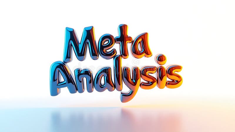 Bold Typography Displaying Meta Analysis Text with Colorful Gradient ...