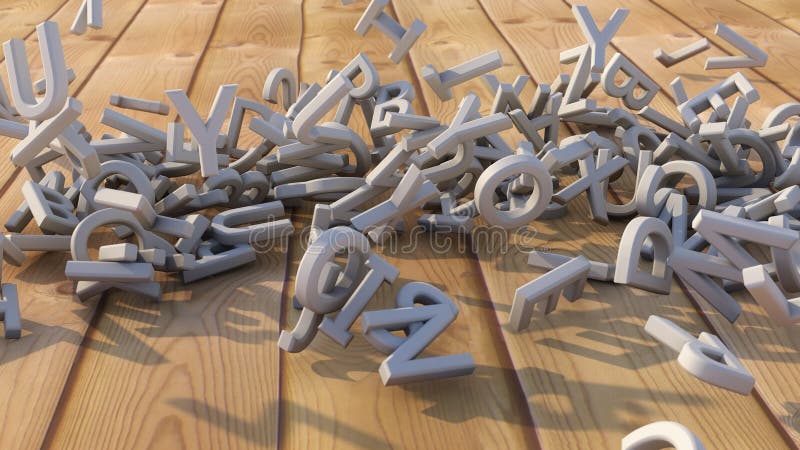 3d letters stock illustration. Illustration of mixing - 30542695
