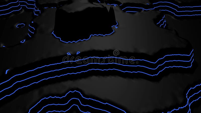 3D Level Topographic Elevation Map 3d Stock Illustration - Illustration ...