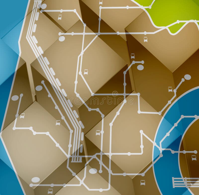 3d Levels Map Illustration Design Unique Stock Illustration ...