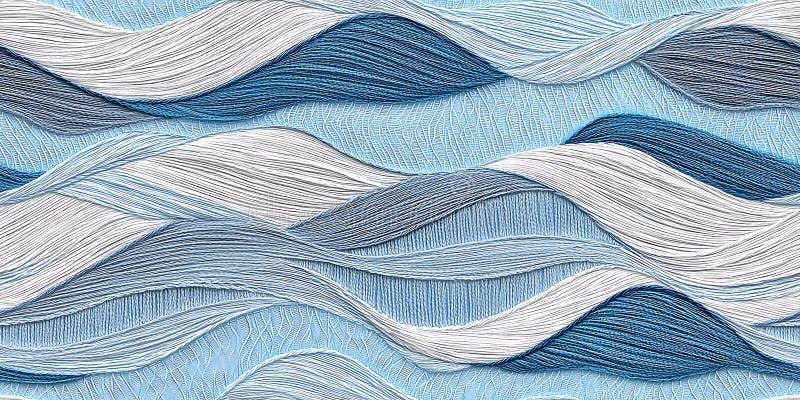 3D Light Blue Soft Fabric Seamless Texture Stock Illustration ...