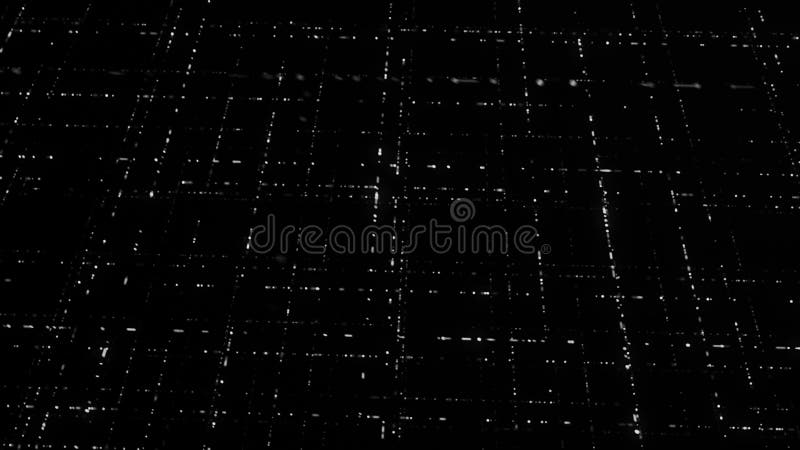 3d Light Grid on Black Background. Animation. Multi-level Grid in ...