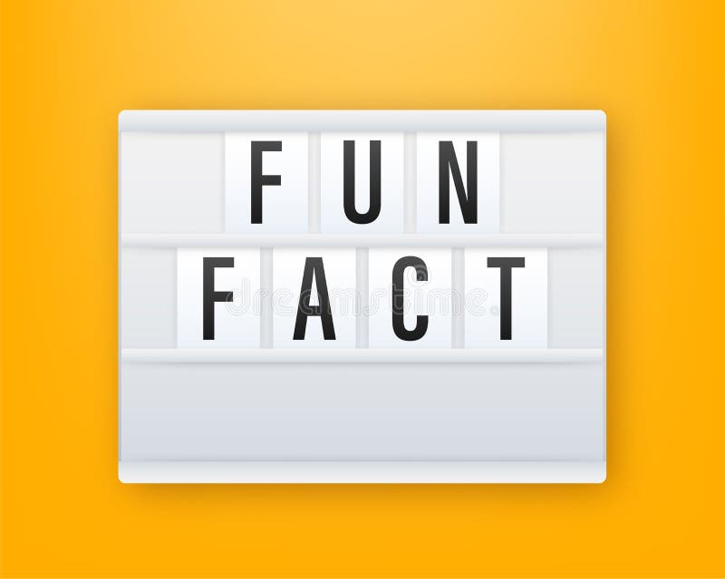 3D Lightbox Shape with Gradient. Fun Fact Stock Vector - Illustration ...