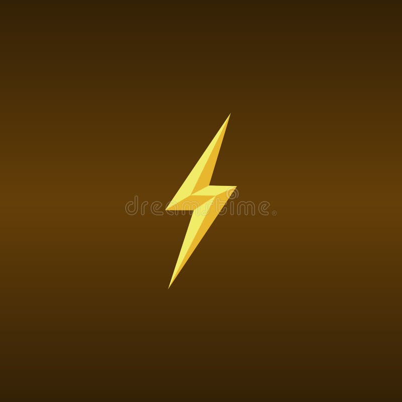 3d Lightning Icon. Lightning Sign Stock Illustration - Illustration of ...