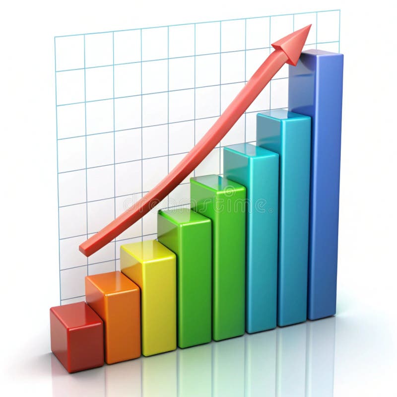 Line chart 3D icon stock illustration. Illustration of icon - 357506977