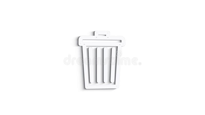 Trash Lid Animation Opening and Closing. Trash Bin Animation Stock ...