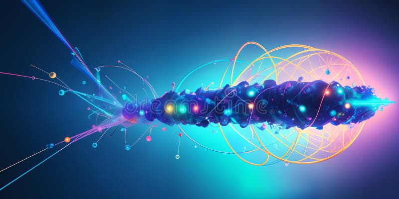 3d Line and Other Geometric Elements, Concept Technology and Innovation ...