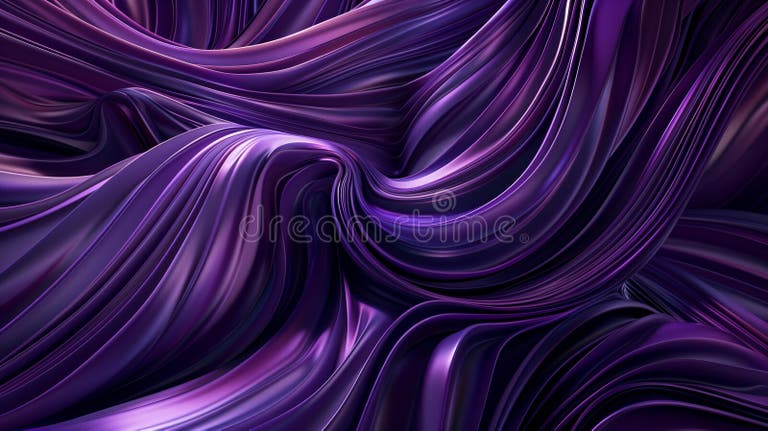 3d Linear Abstract Concept in Deep Purple Stock Photo - Image of ...