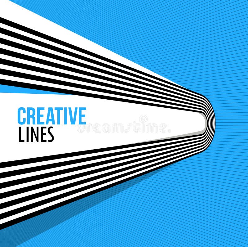 3D Lines in Motion Vector Abstract Background, Creative and Dimensional ...