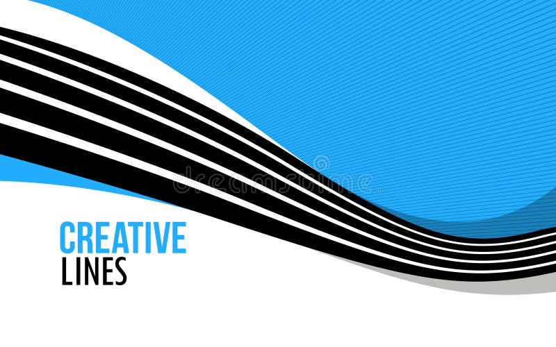 3D Lines in Motion Vector Abstract Background, Creative and Dimensional ...