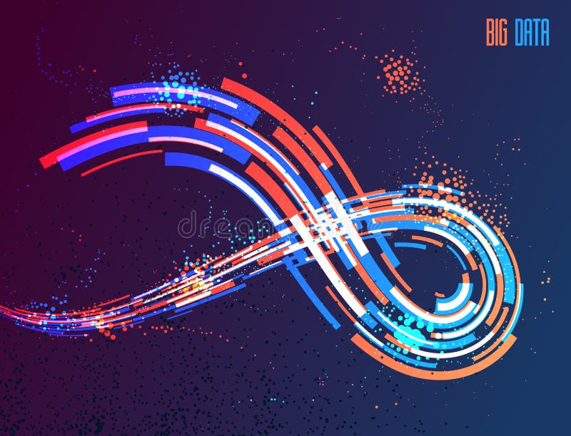 3D Lines Vector Scientific or Technical Abstract Background, Future ...