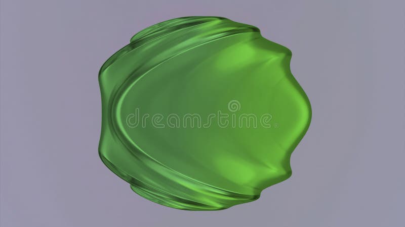 3D Liquid Ball with Moving Waves on Surface. Design. Colorful Ball ...