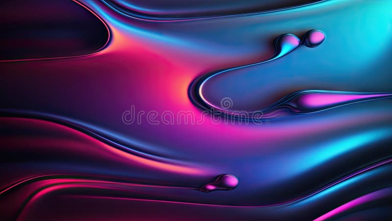 3D Liquid Neon Paint stock photo. Image of futuristic - 272501140