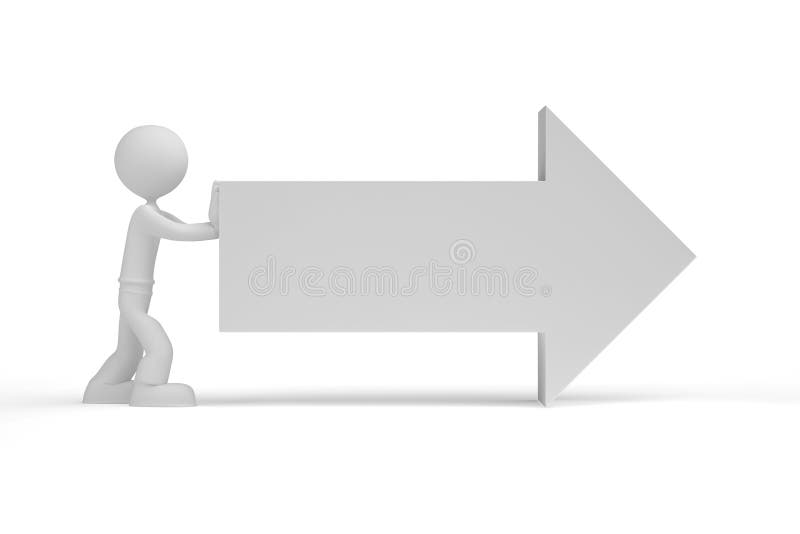 Push Up Arrow Up with Jack Business Stock Vector - Illustration of ...