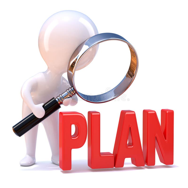 3d Yes or no little man stock illustration. Illustration of small ...