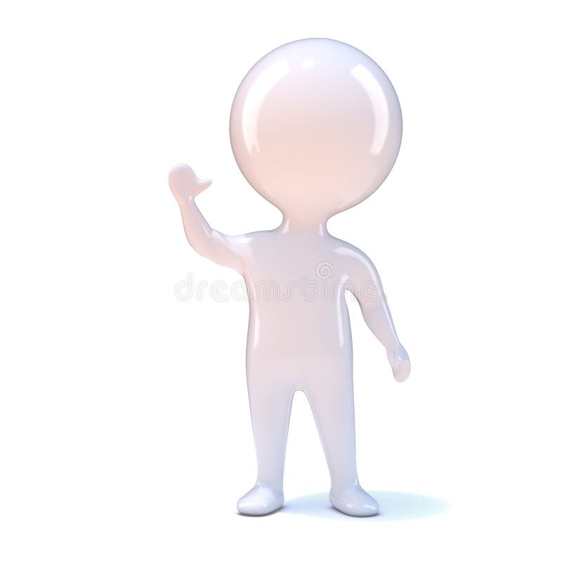 Cute 3d Character Waving Hello Stock Illustrations – 113 Cute 3d ...