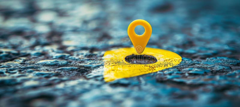 3d Location Pin on Green Land Plot for Estate Investment, Construction ...