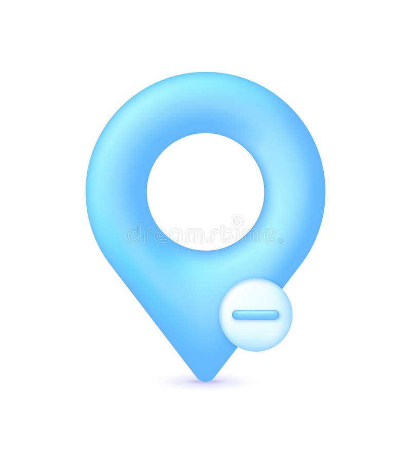 3D Location Pin and Minus Sign. GPS Navigator Pointer Stock Vector ... 3D Location Pin and Minus Sign. GPS Navigator Pointer Stock Vector ...
