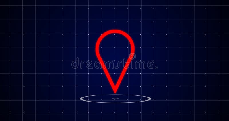 Map Location Pinpointer on World Map. 3D Render Stock Illustration ...