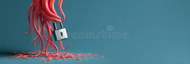 Melting Lock Icon Symbolizes Vulnerability To Phishing Attacks and ...