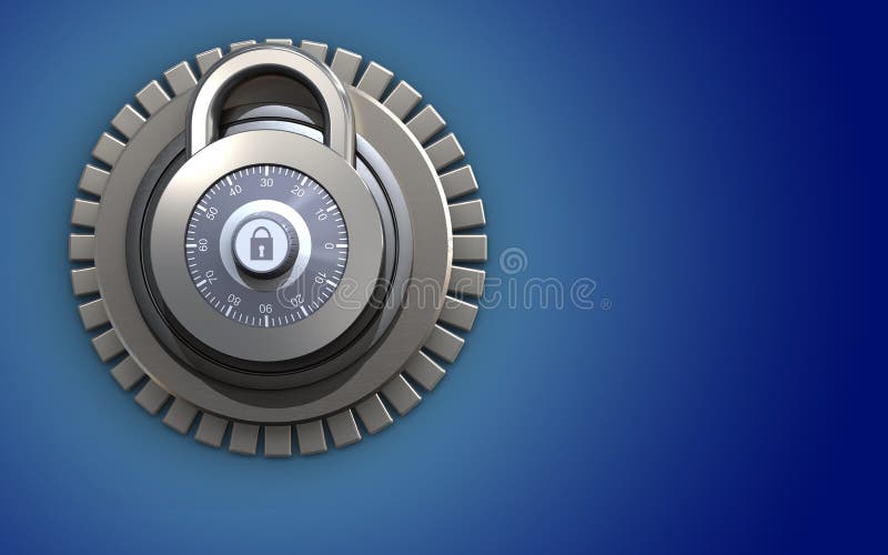 3d lock safe stock illustration. Illustration of closed - 115471020