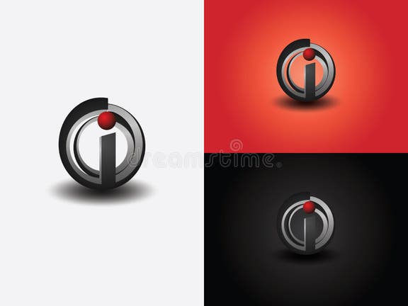 3D Logo Concept Integrity with Letter I Stock Illustration ...