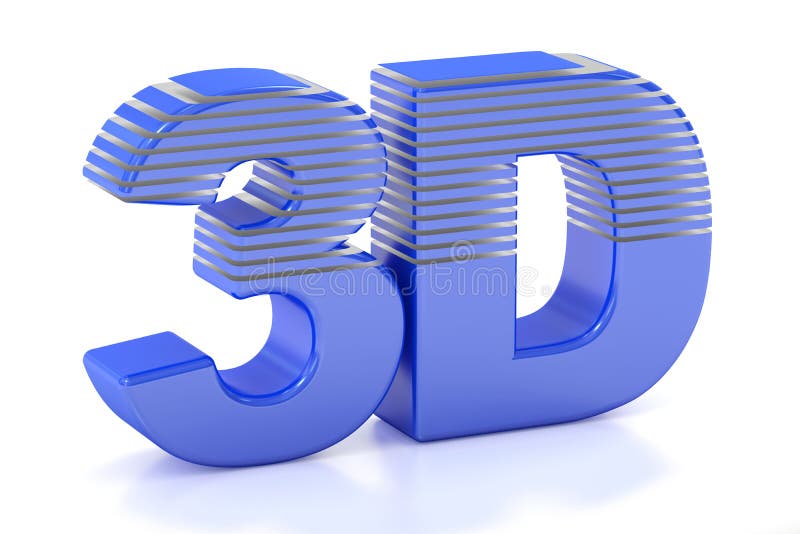 5D logo, 3D rendering stock illustration. Illustration of effect - 71691422