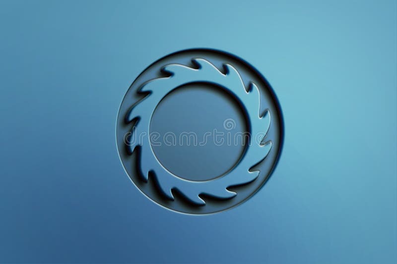 Cute 3d Blue Cinema Shape Logo Design. Stock Illustration ...