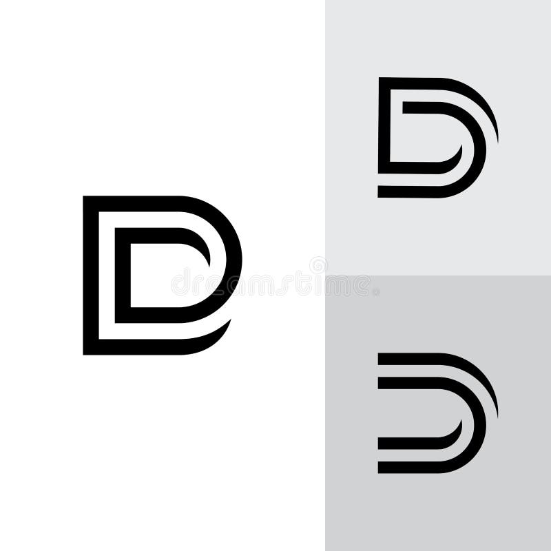 D Logo Design and Template. Creative D Icon Initials Based Letters in ...