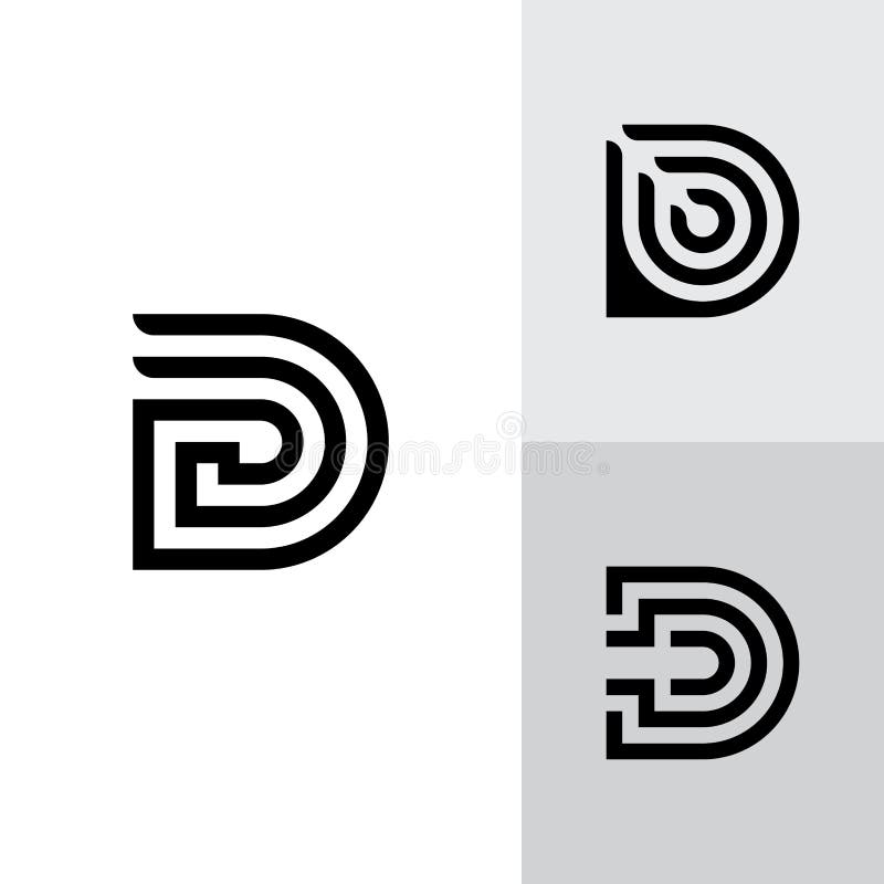D Logo Design and Template. Creative D Icon Initials Based Letters in ...