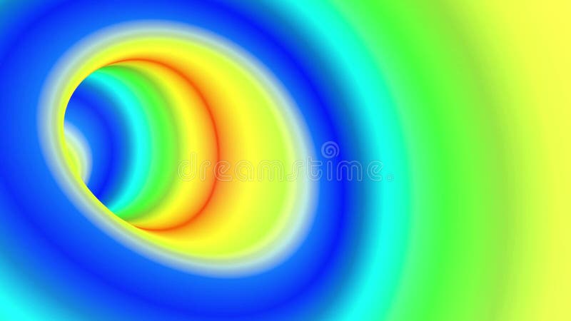 3d Long Circle Round Color Rainbow Tunnel 3d Stock Illustration ...