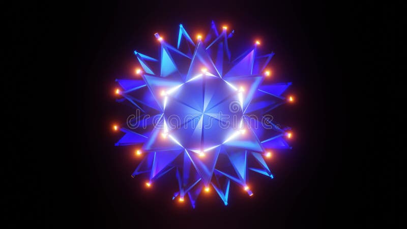 3D Loop Animation Rotating Retro Disco Mirror Ball with Color Glow ...