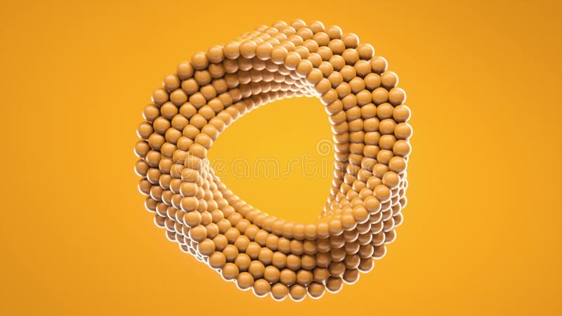 3D Loop Animation of Spinning Balls Molded into Uneven Circle Stock Video - Video of figure ...