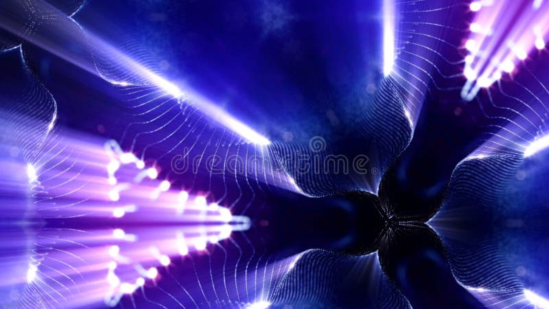 3d Loop Particles Animation with Depth of Field, Bokeh and Light Rays for Interesting Background ...