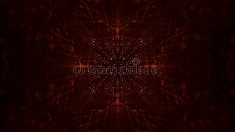 3d Loop Particles Animation with Depth of Field, Bokeh and Light Rays for Interesting Background ...